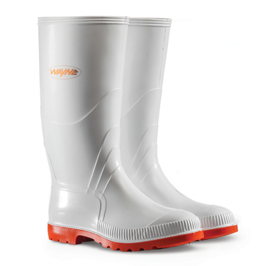 GUMBOOT WHITE/RED MENS F1030 SIZES 5 – 12 – SafetyMate