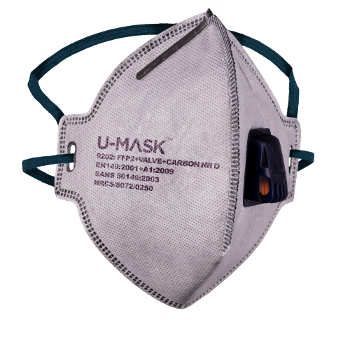 U-MASK UM9202 CARBON FFP2 FLAT FOLD – SafetyMate